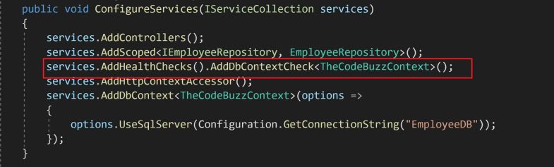 Health Check Entity Framework Database in ASP.NET Core | TheCodeBuzz